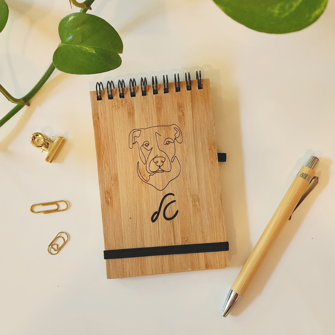 פנקס במבוק בעיצוב אישי + עט – Gan Studio